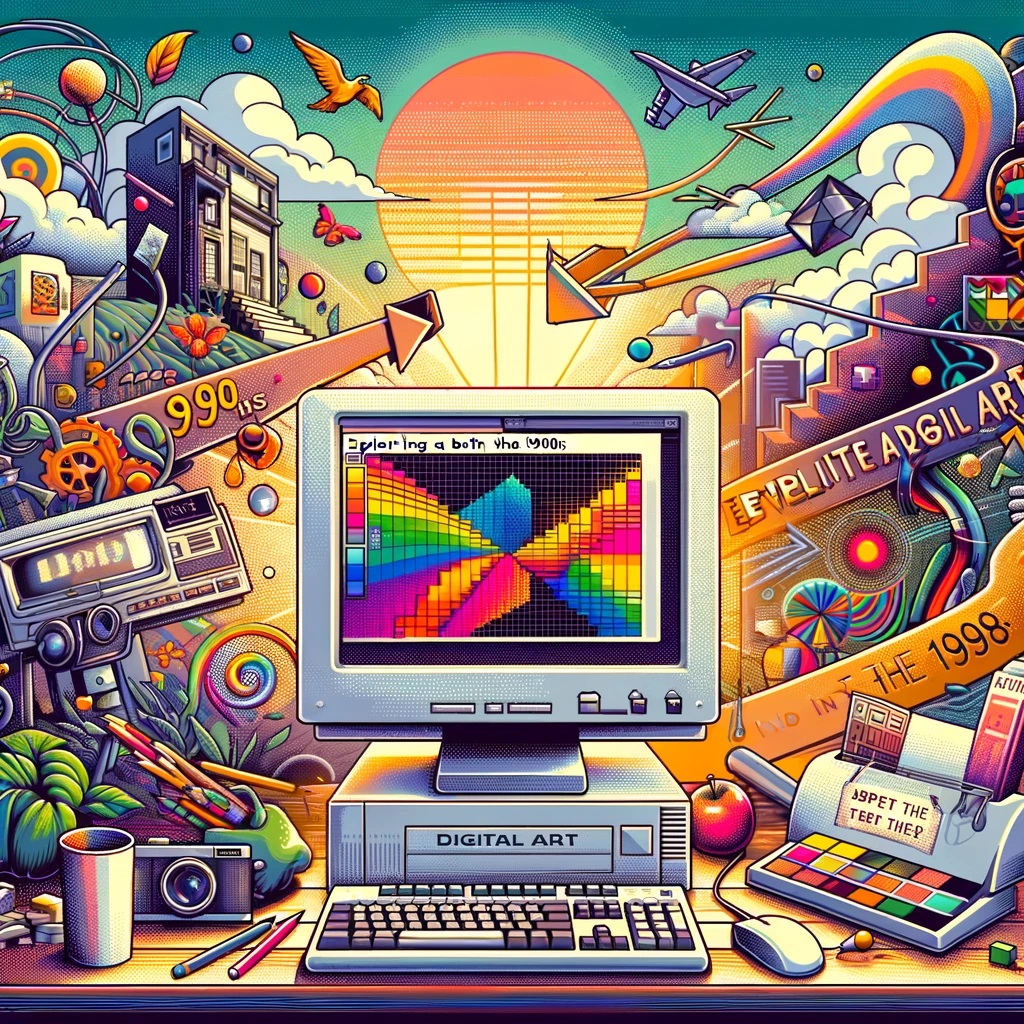 Exploring Digital Art in the 1990s A Journey Through Time - Coops Cool Art